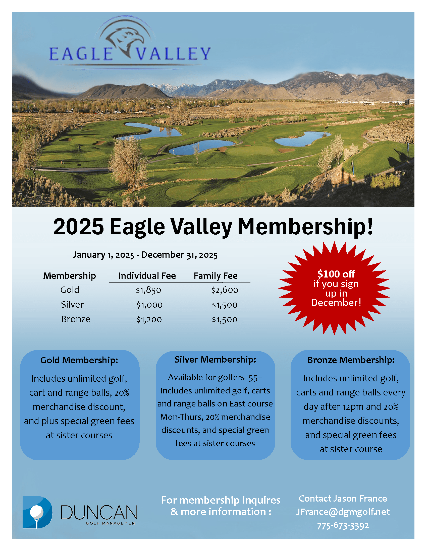 Eagle Valley Annual Membership - Eagle Valley Golf Course - East